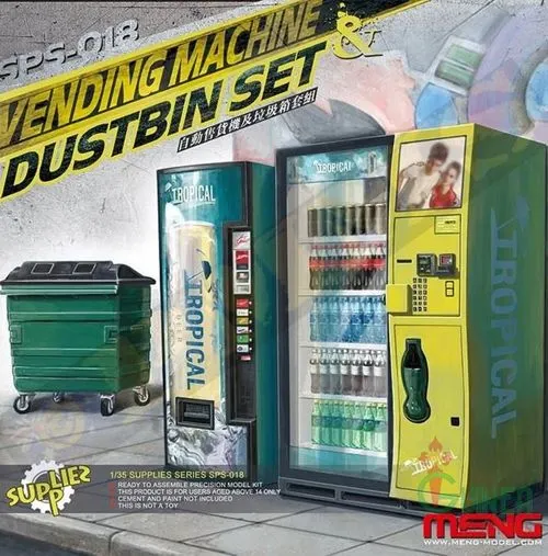 Vending Machine & Dustbin Set